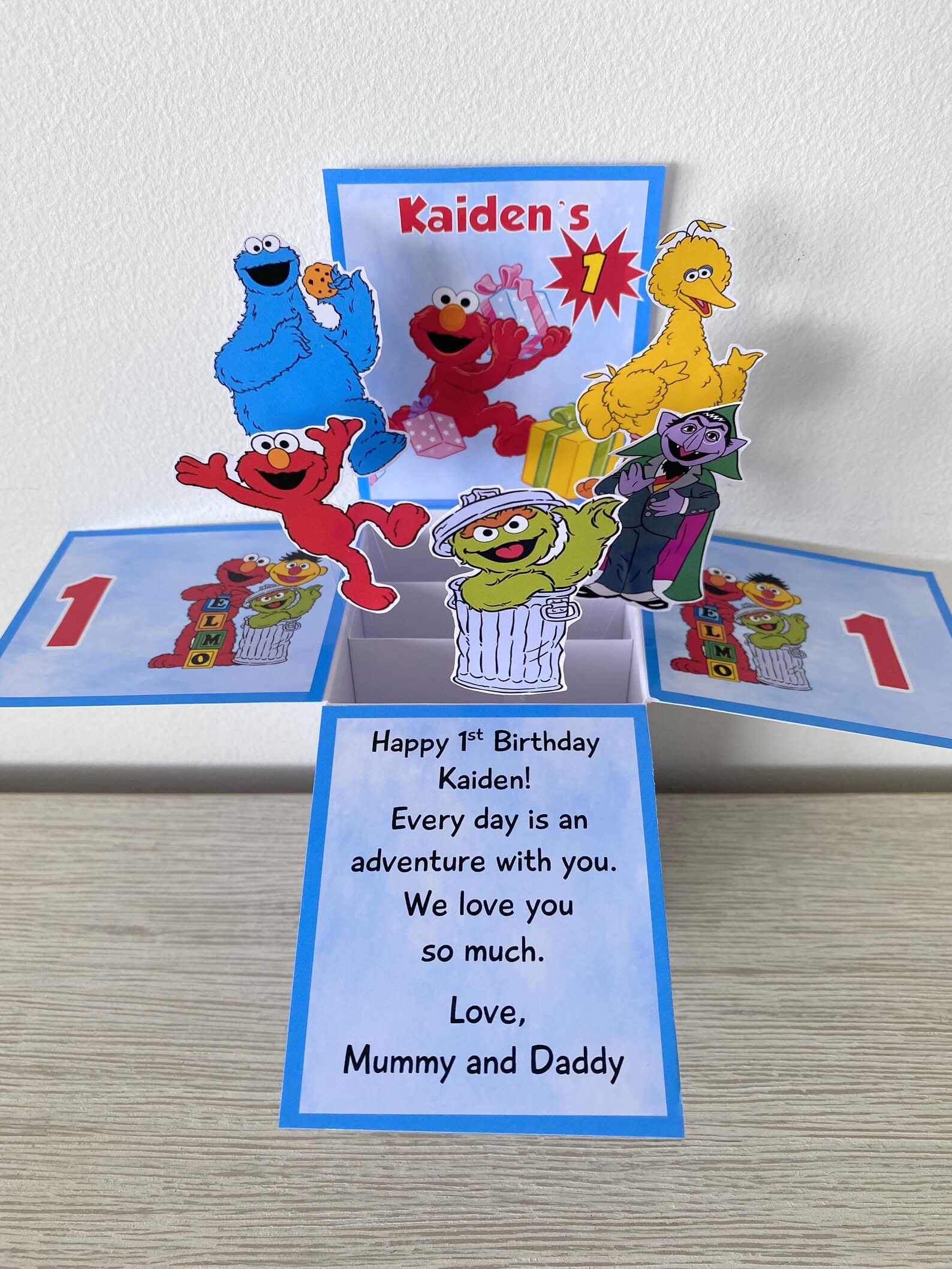 Elmo Card-in-a-box - Etsy