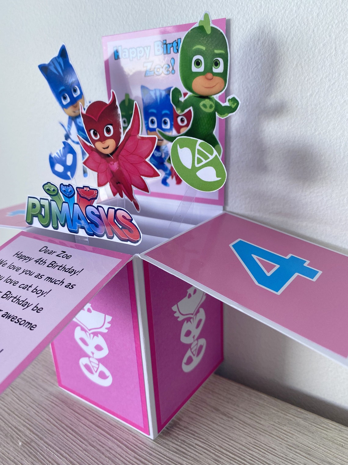 PJ Masks Card-in-a-box - Etsy Australia