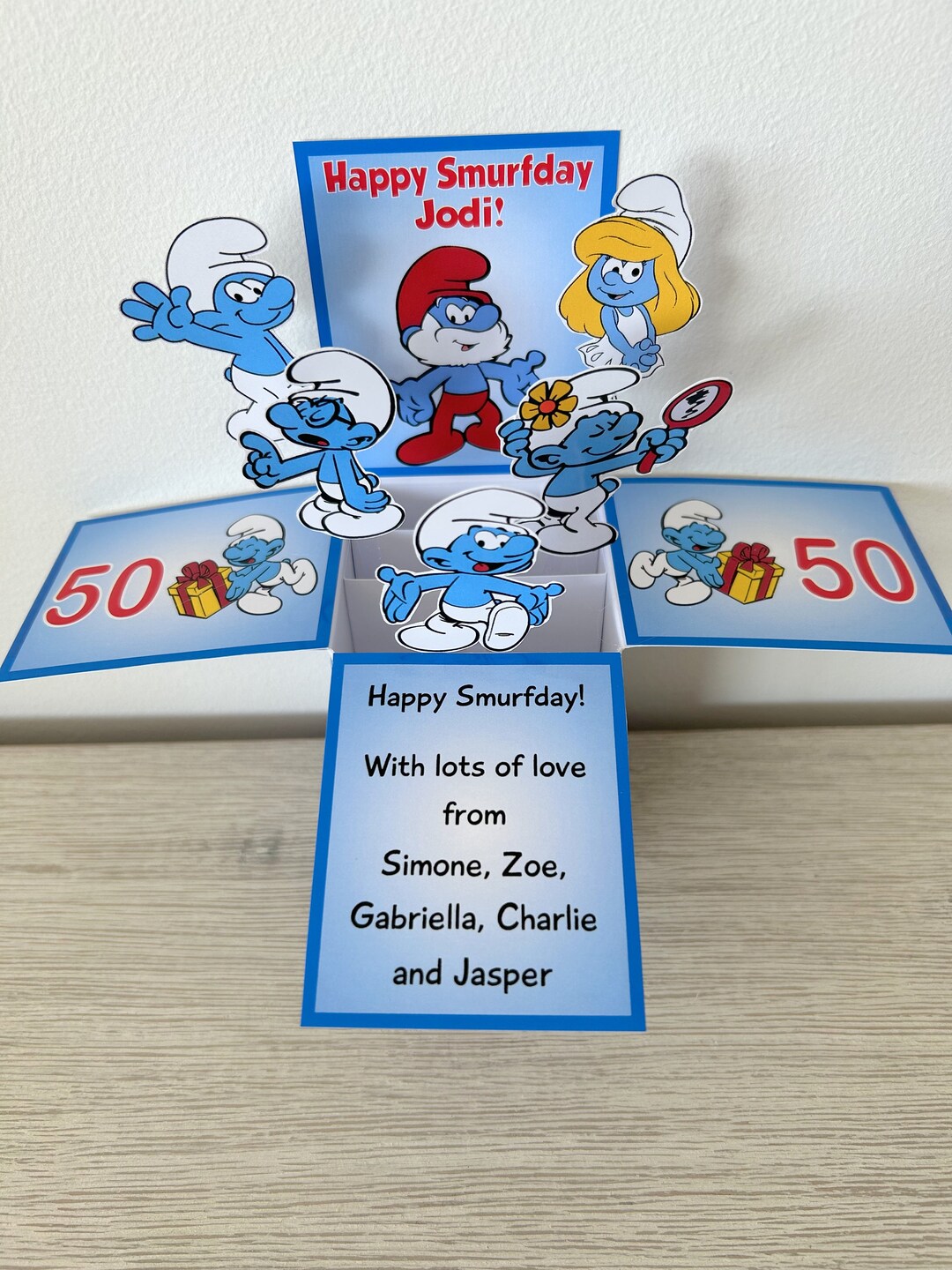 Smurfs Card-in-a-box - Etsy