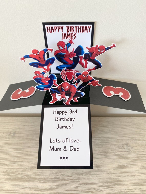 Spiderman Card-in-a-Box | Etsy