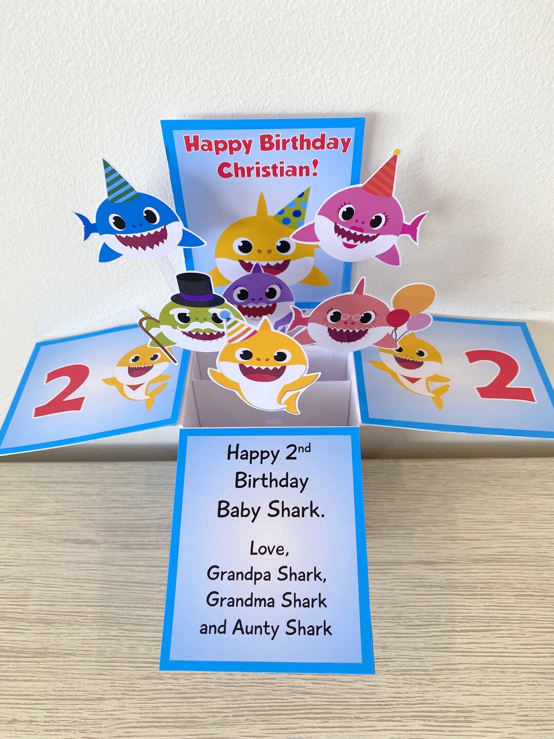 Baby Shark Card-in-a-box - Etsy Australia
