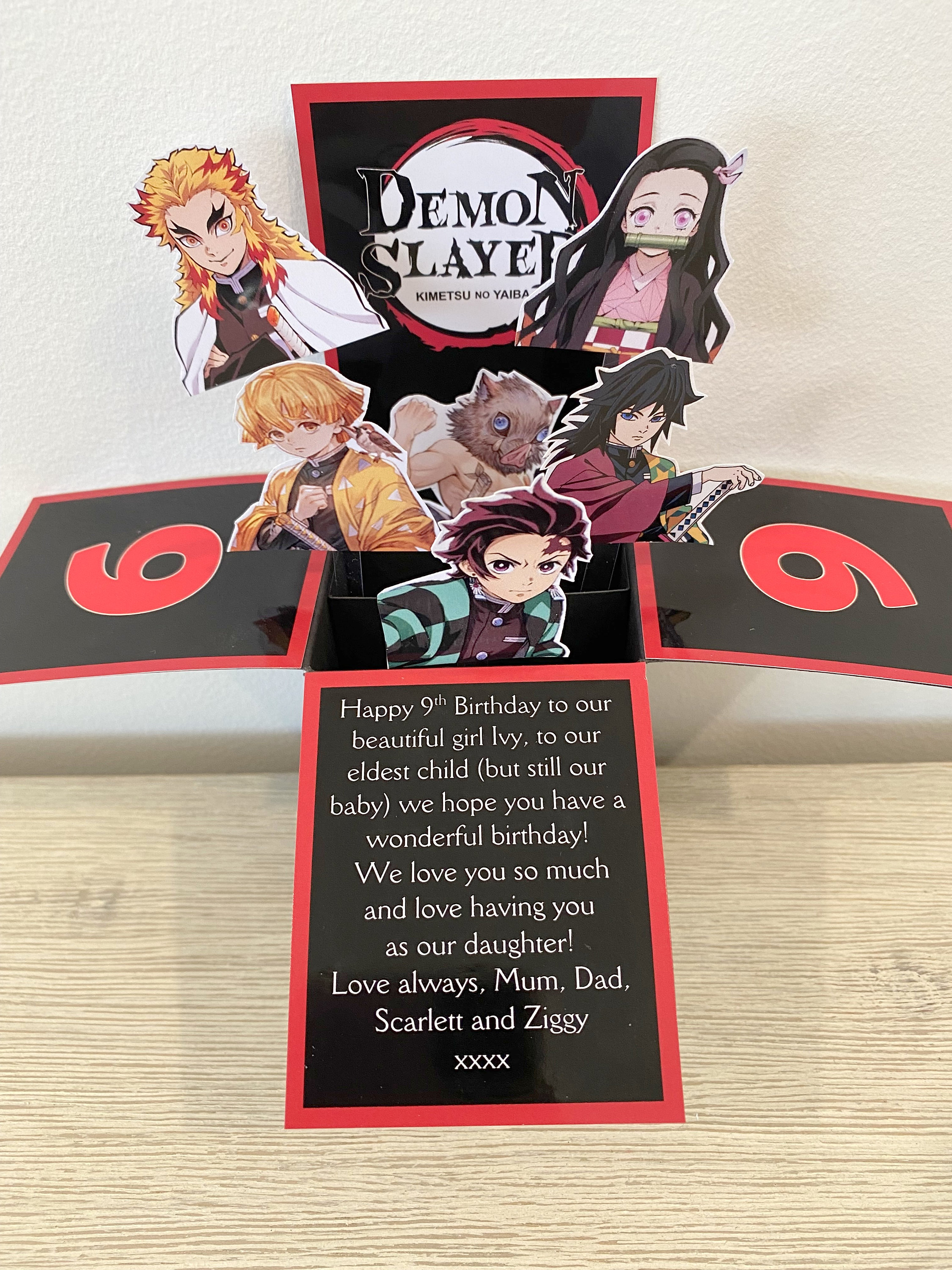 Demon Slayer Card-in-a-box | Etsy