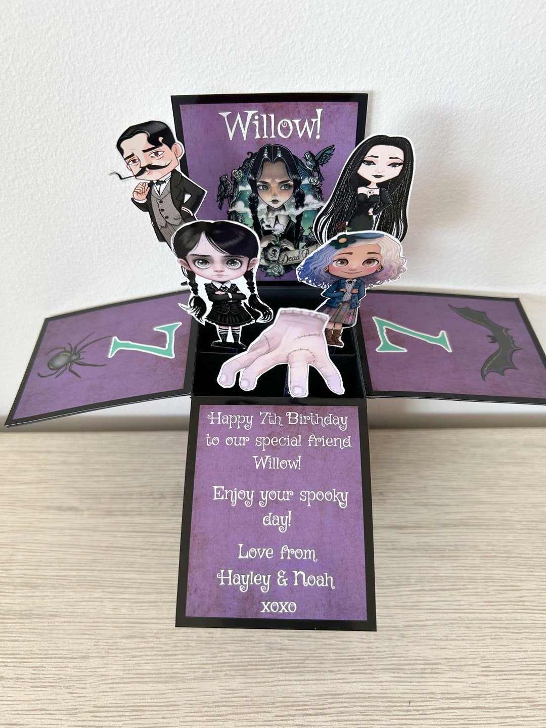 Wednesday Addams Card-in-a-box - Etsy