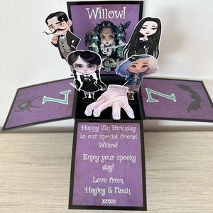 Wednesday Addams Card-in-a-box - Etsy