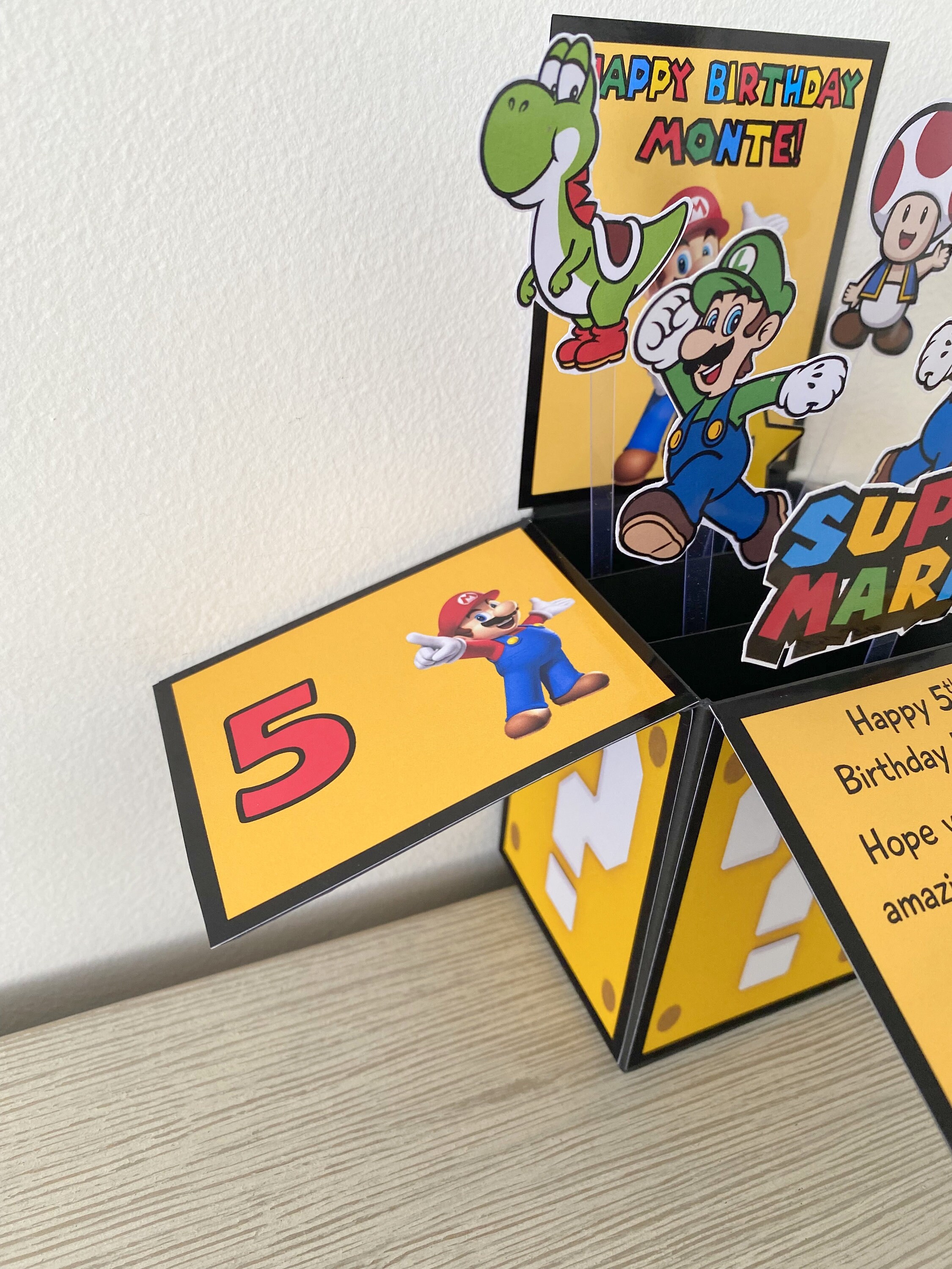 Super Mario Card-in-a-box - Etsy Australia