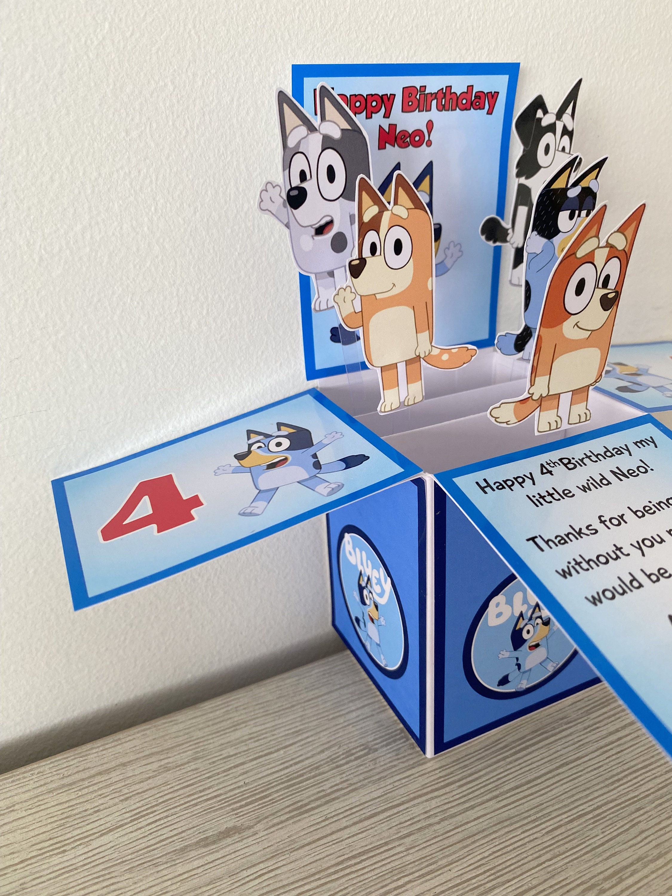 Bluey Card-in-a-box - Etsy Australia