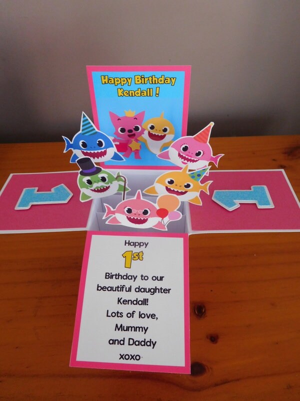 Baby Shark Card-in-a-Box | Etsy