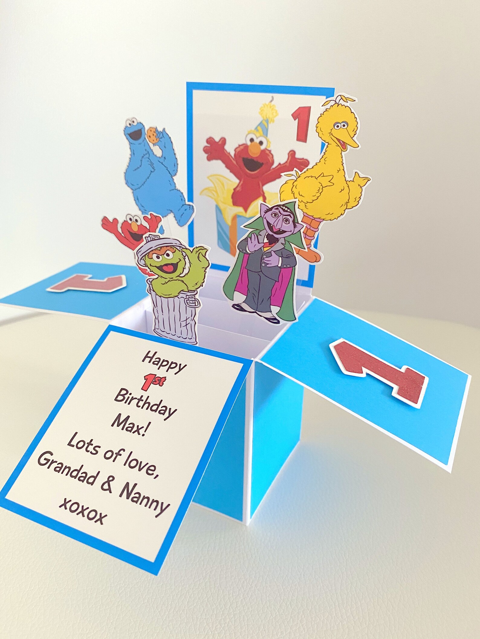Elmo Card-in-a-Box | Etsy
