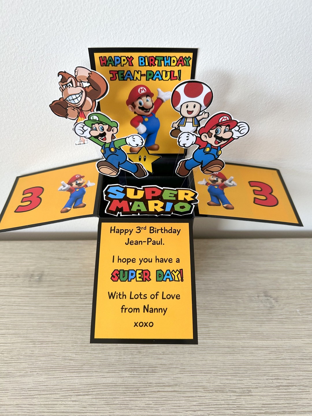 Super Mario Card-in-a-box - Etsy