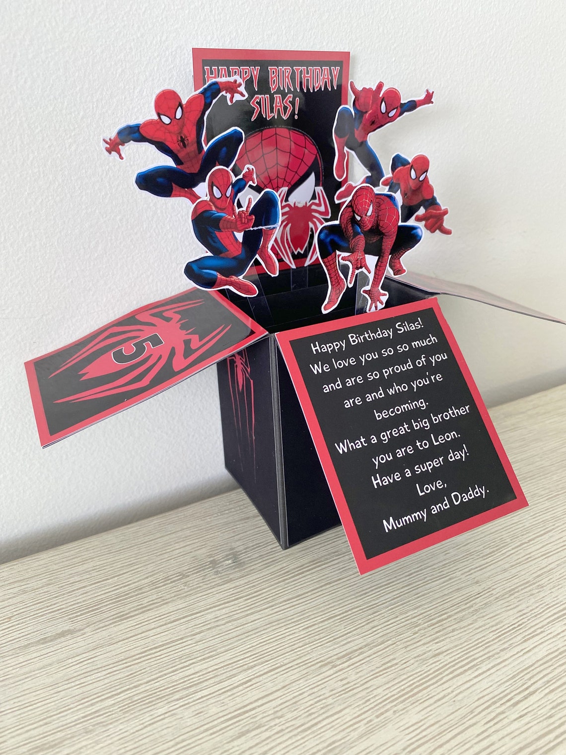Spiderman Card-in-a-box - Etsy