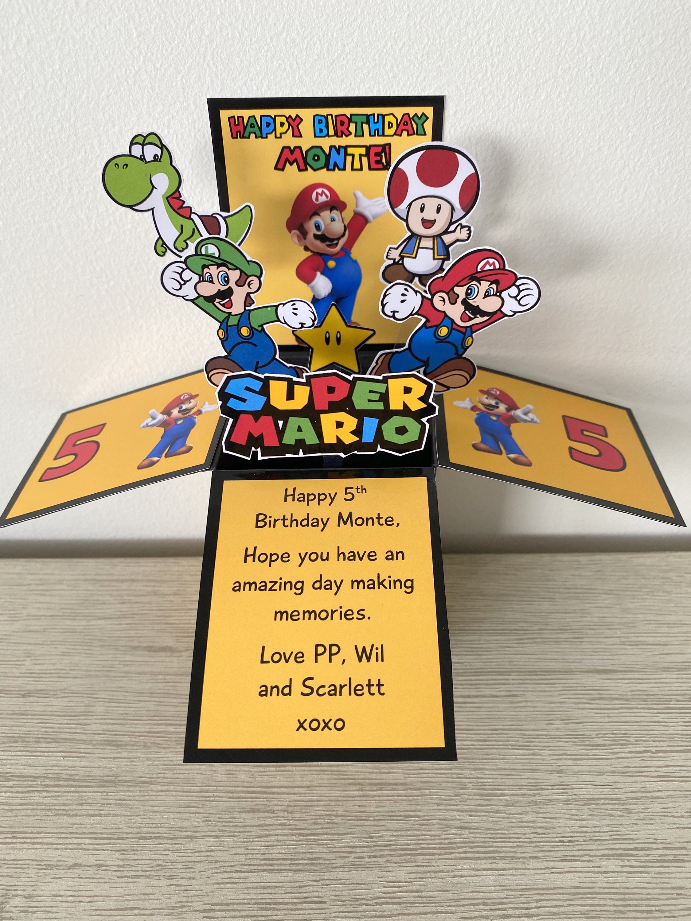 Super Mario Card-in-a-box - Etsy Australia