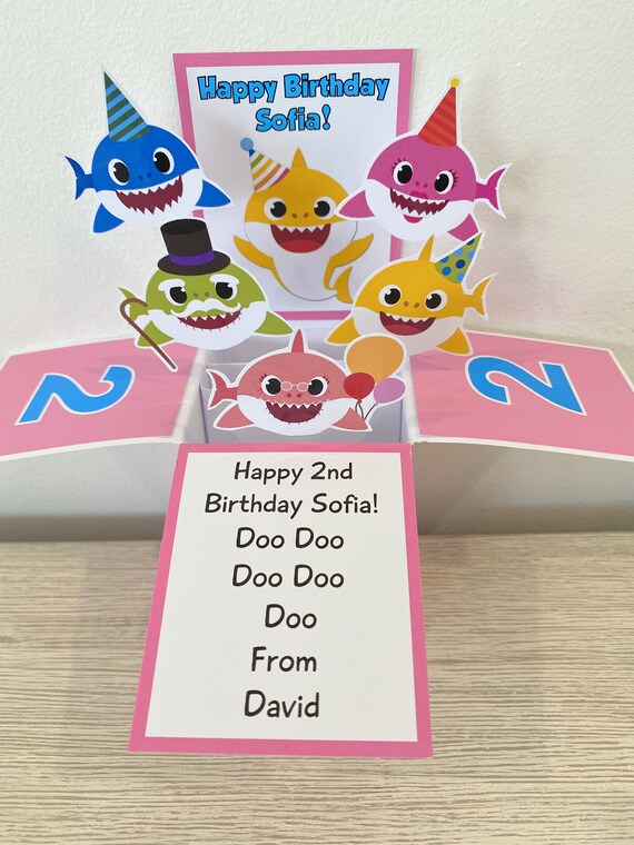 Baby Shark Card-in-a-box | Etsy Australia