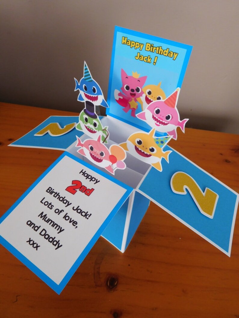 Baby Shark Card-in-a-Box | Etsy
