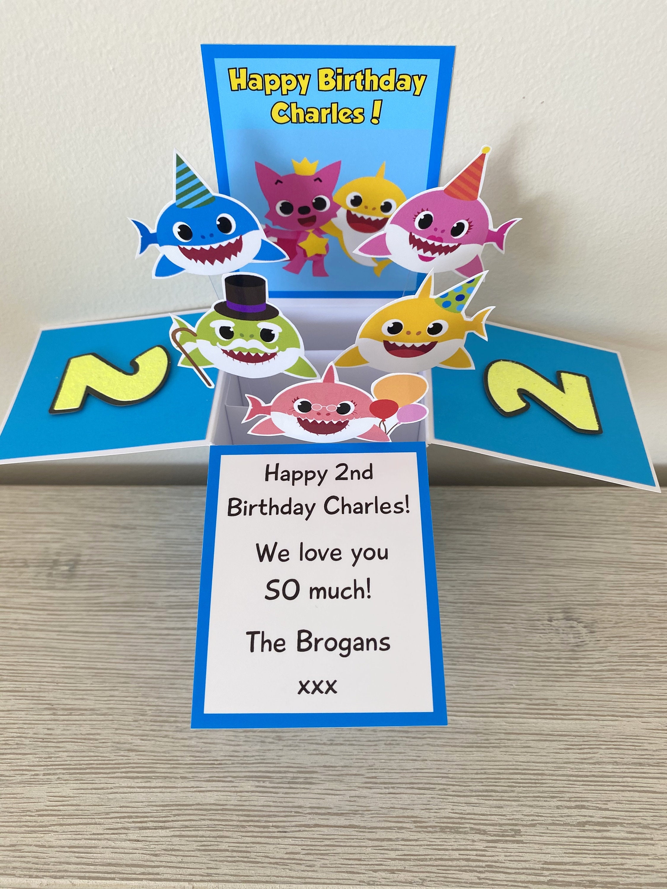 Baby Shark Card-in-a-box | Etsy Australia