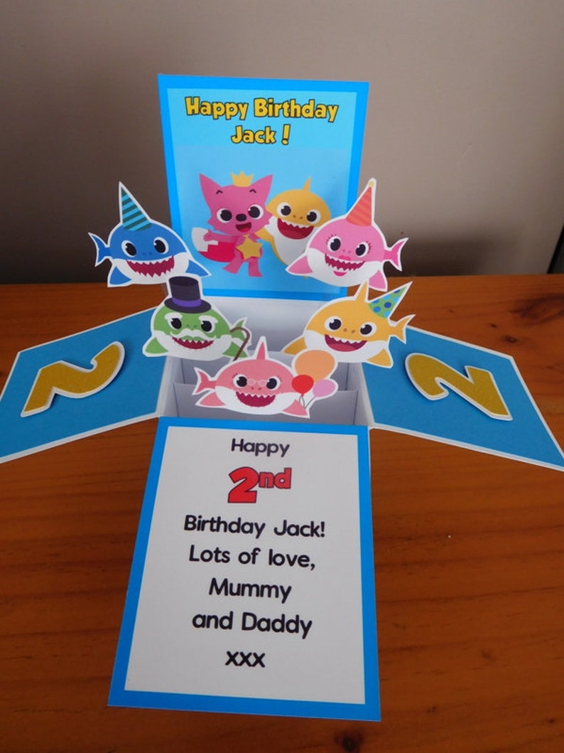 Baby Shark Card-in-a-Box | Etsy