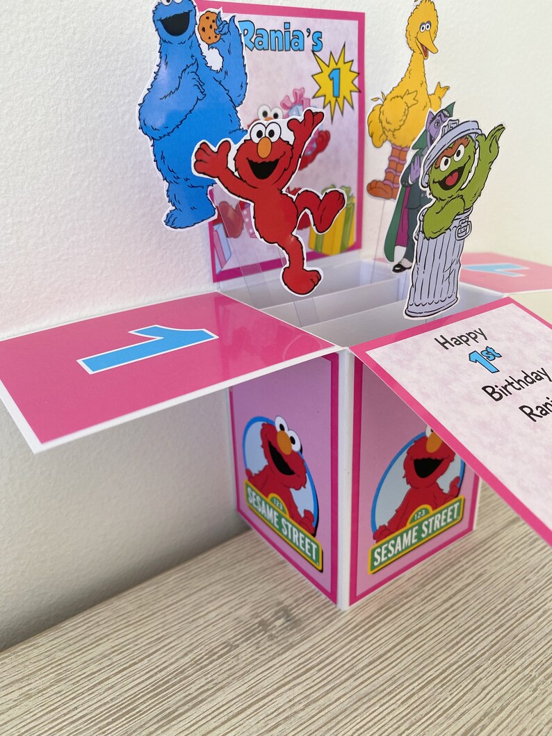 Elmo Card-in-a-box - Etsy