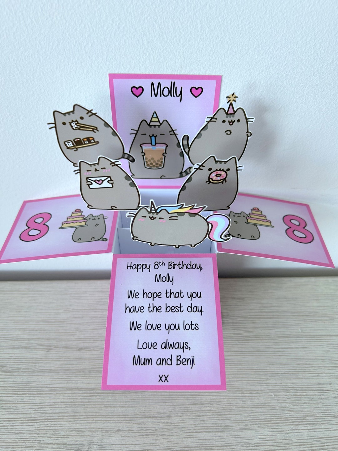 Pusheen Card-in-a-box - Etsy