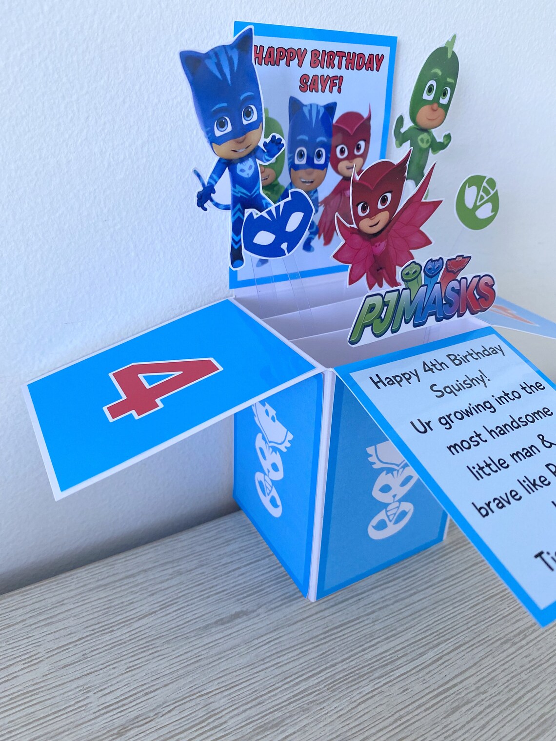 PJ Masks Card-in-a-box - Etsy Australia
