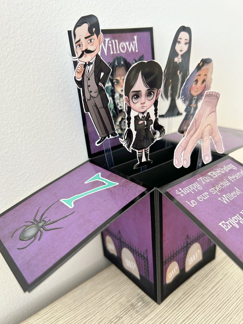Wednesday Addams Card-in-a-box - Etsy
