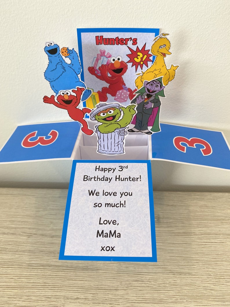 Elmo Card-in-a-box | Etsy