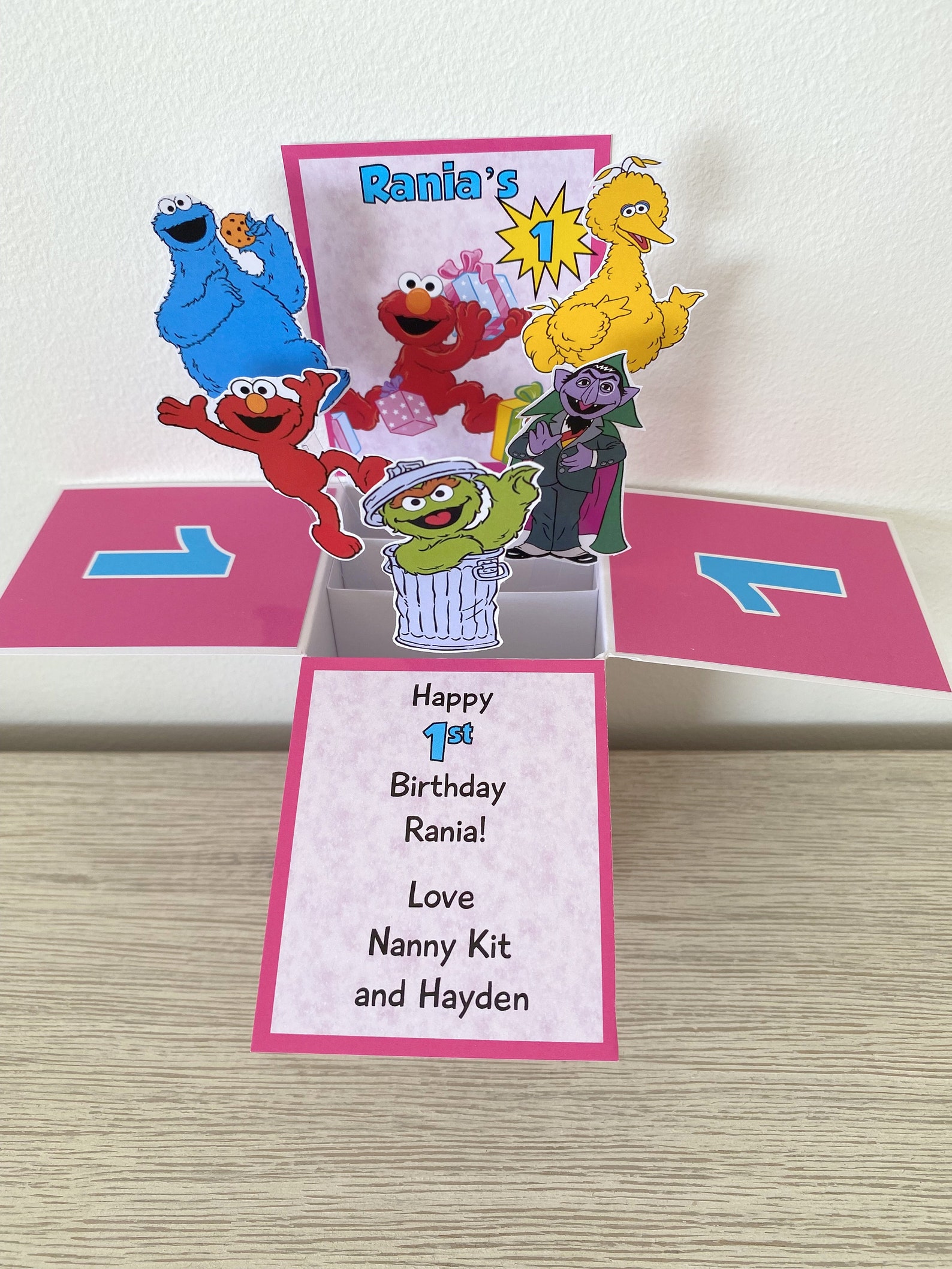 Elmo Card-in-a-box | Etsy