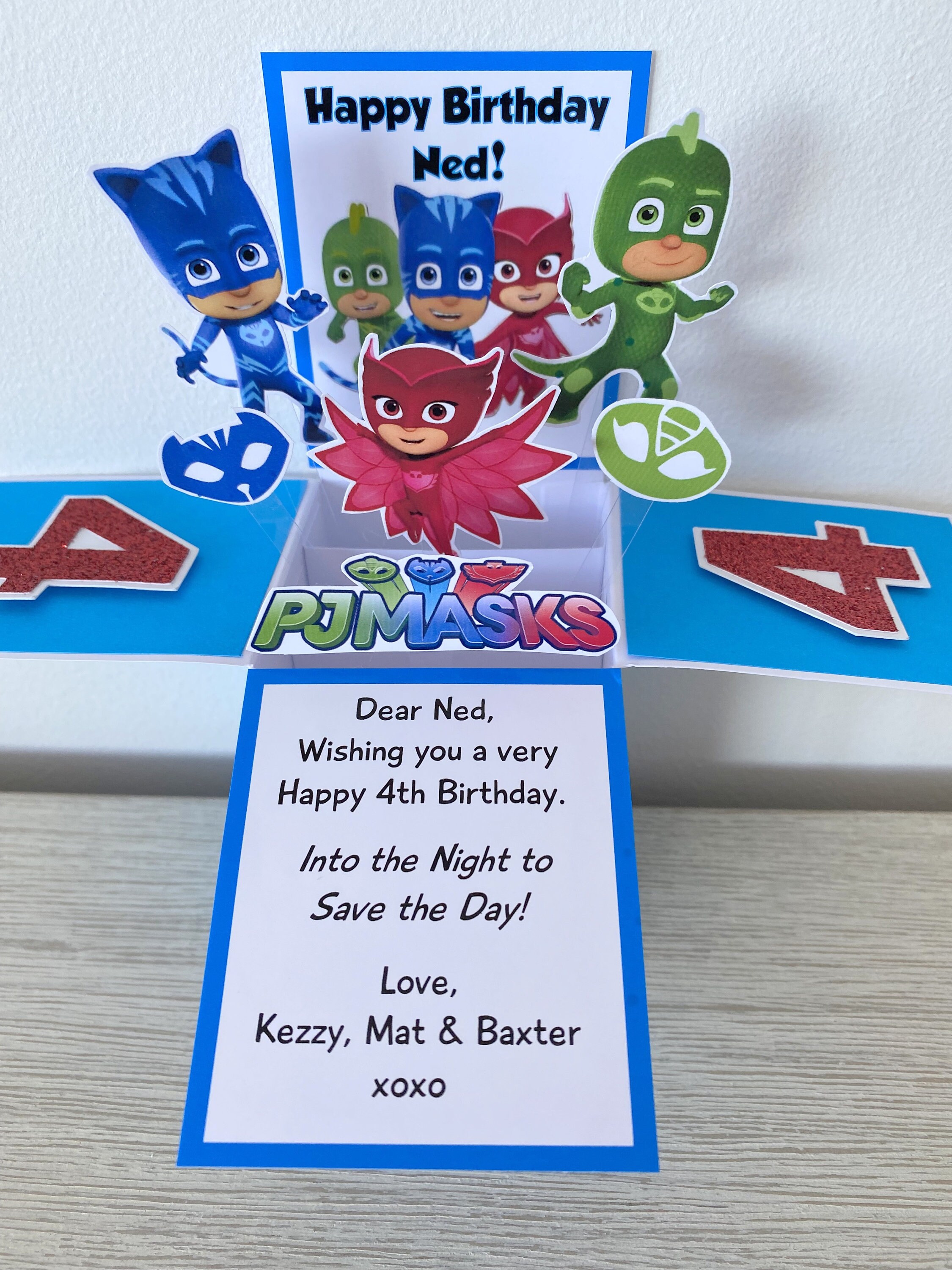 PJ Masks Card-in-a-box | Etsy Australia