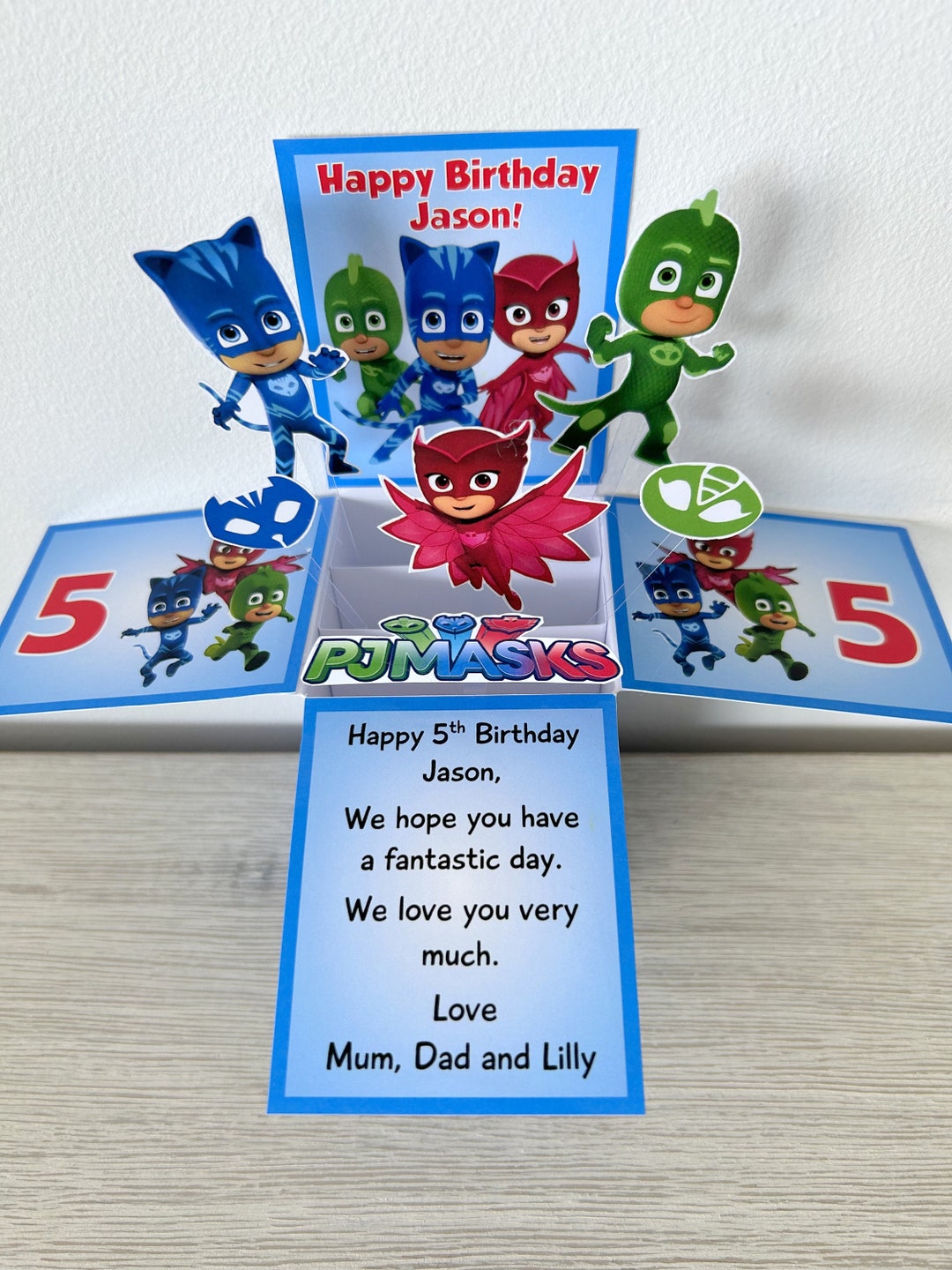 PJ Masks Card-in-a-box - Etsy Australia