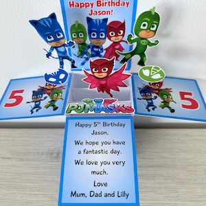 PJ Masks Card-in-a-box - Etsy Australia