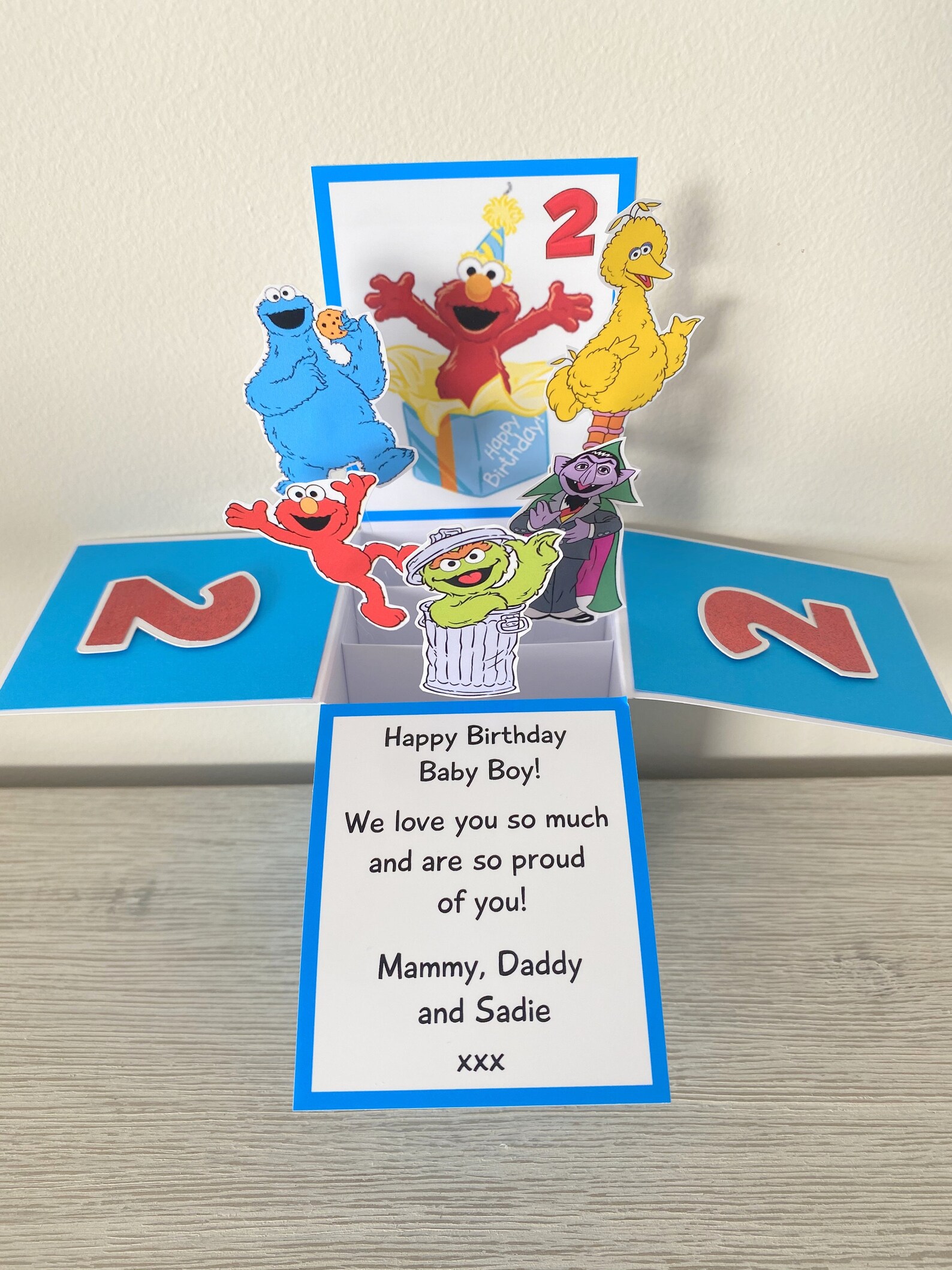 Elmo Card-in-a-Box | Etsy