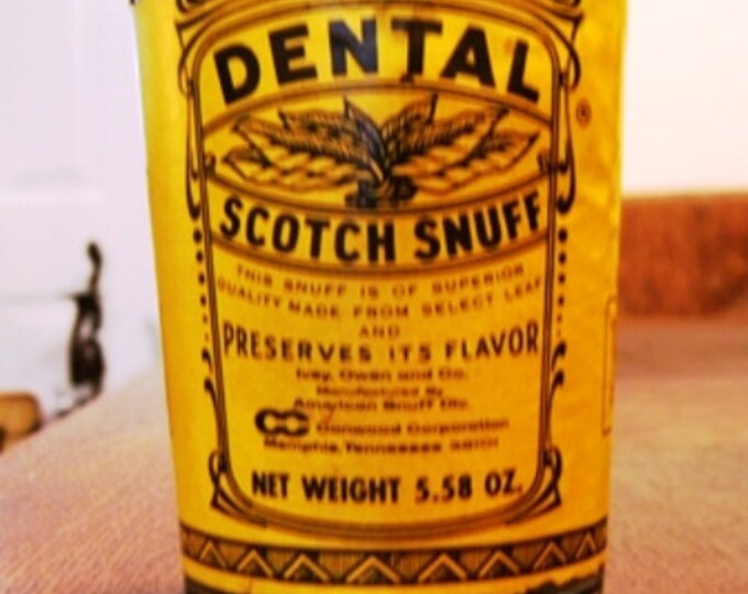 Antique Ivey Owen & Co., Dental Scotch Snuff, American Snuff Co. 1879 ...