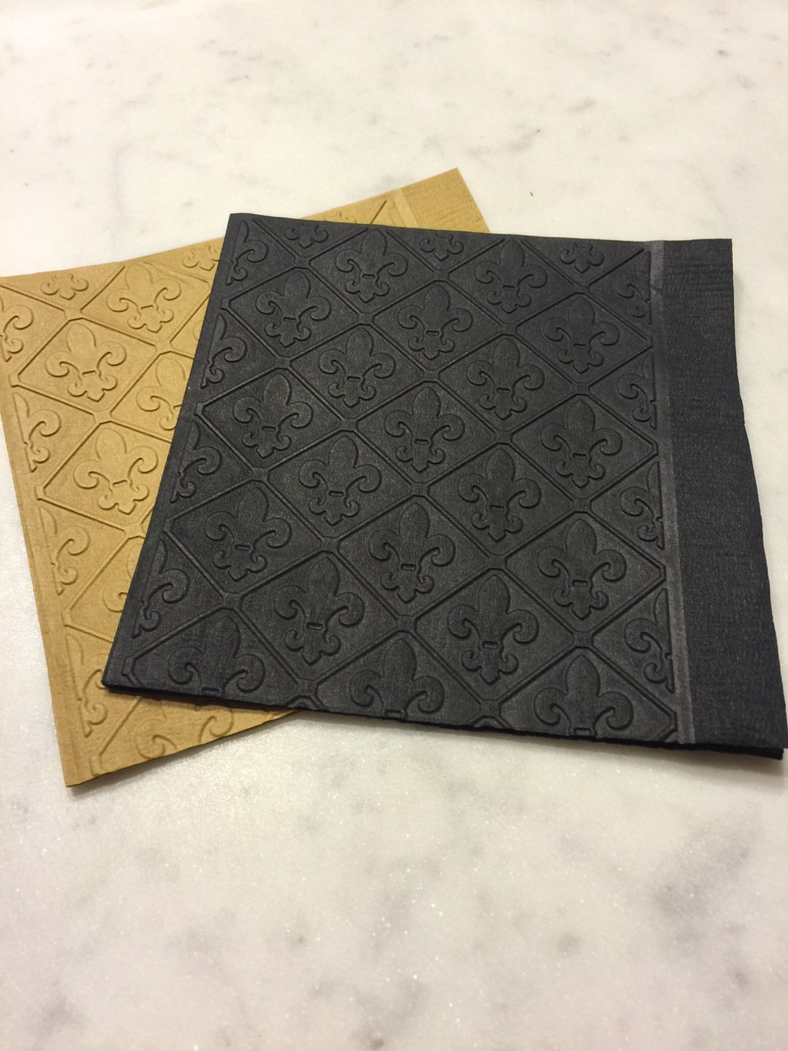 Fleur-de-lis mardi Gras/ Saints/ New Orleans Hand Embossed | Etsy