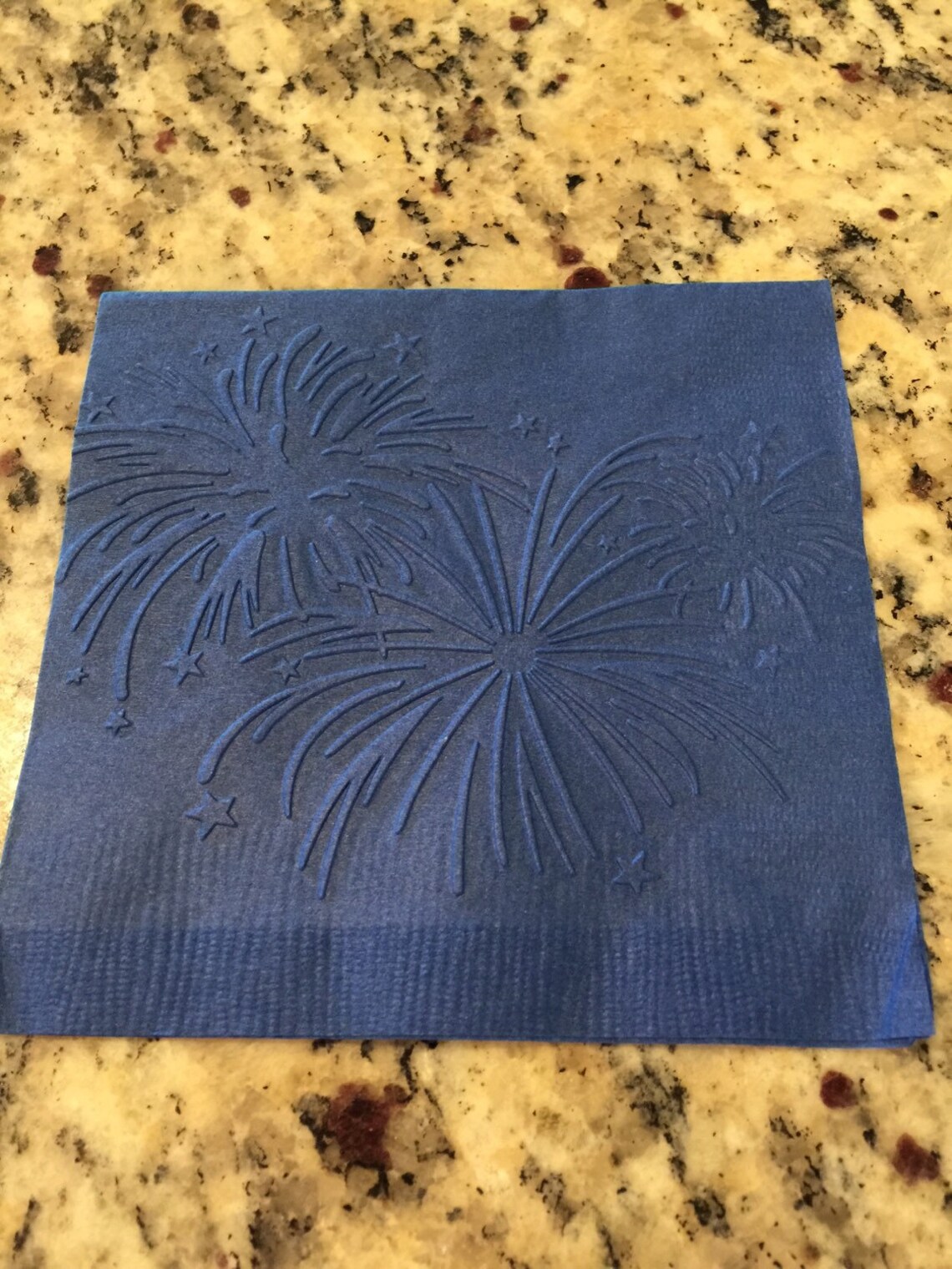 Firework 4th of July Hand Embossed Cocktail Napkins - Etsy