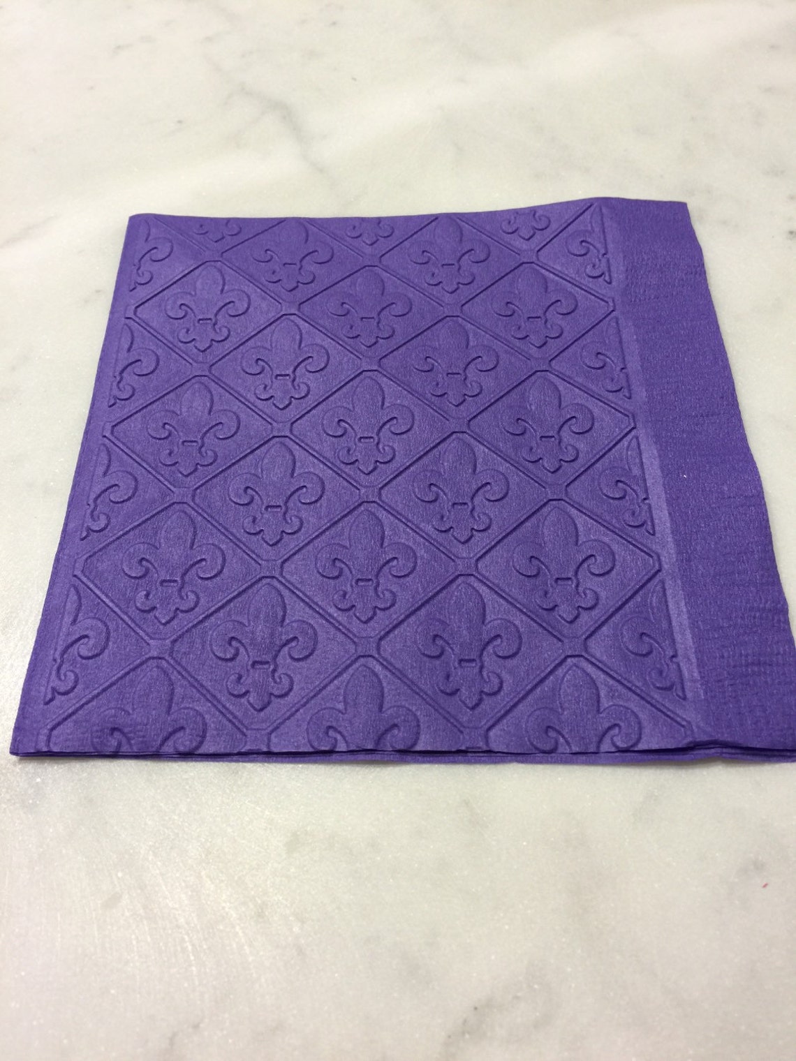 Fleur-de-lis mardi Gras/ Saints/ New Orleans Hand Embossed | Etsy