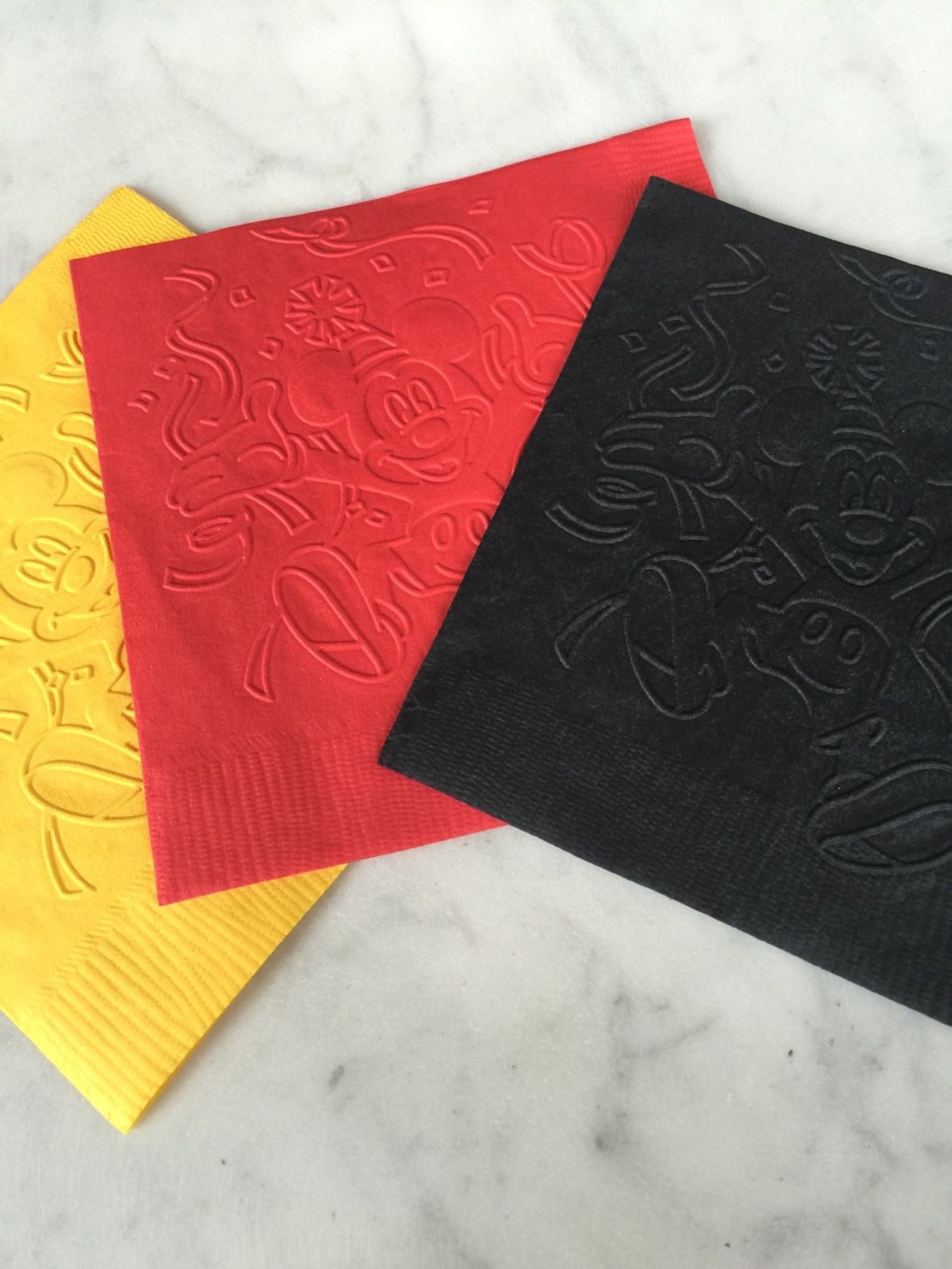 Mickey Mouse Celebration/happy Birthday Hand Embossed Napkins - Etsy