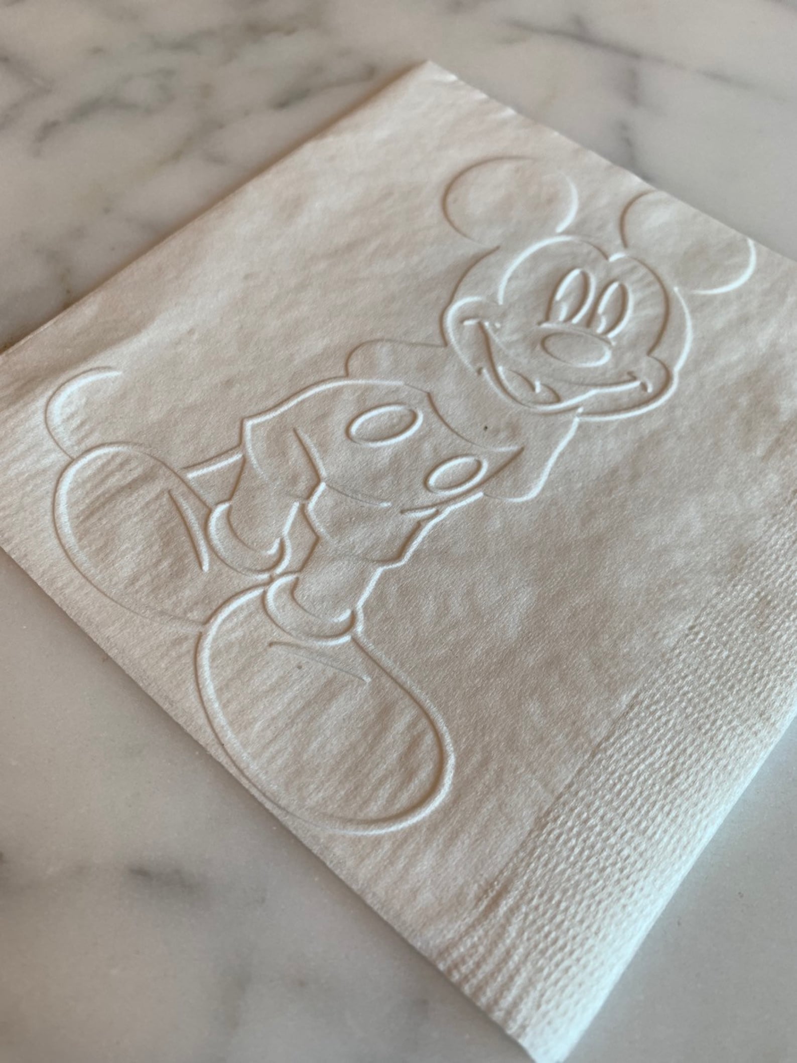 Mickey Mouse Hand Embossed Cocktail/dessert/beverage Napkin - Etsy