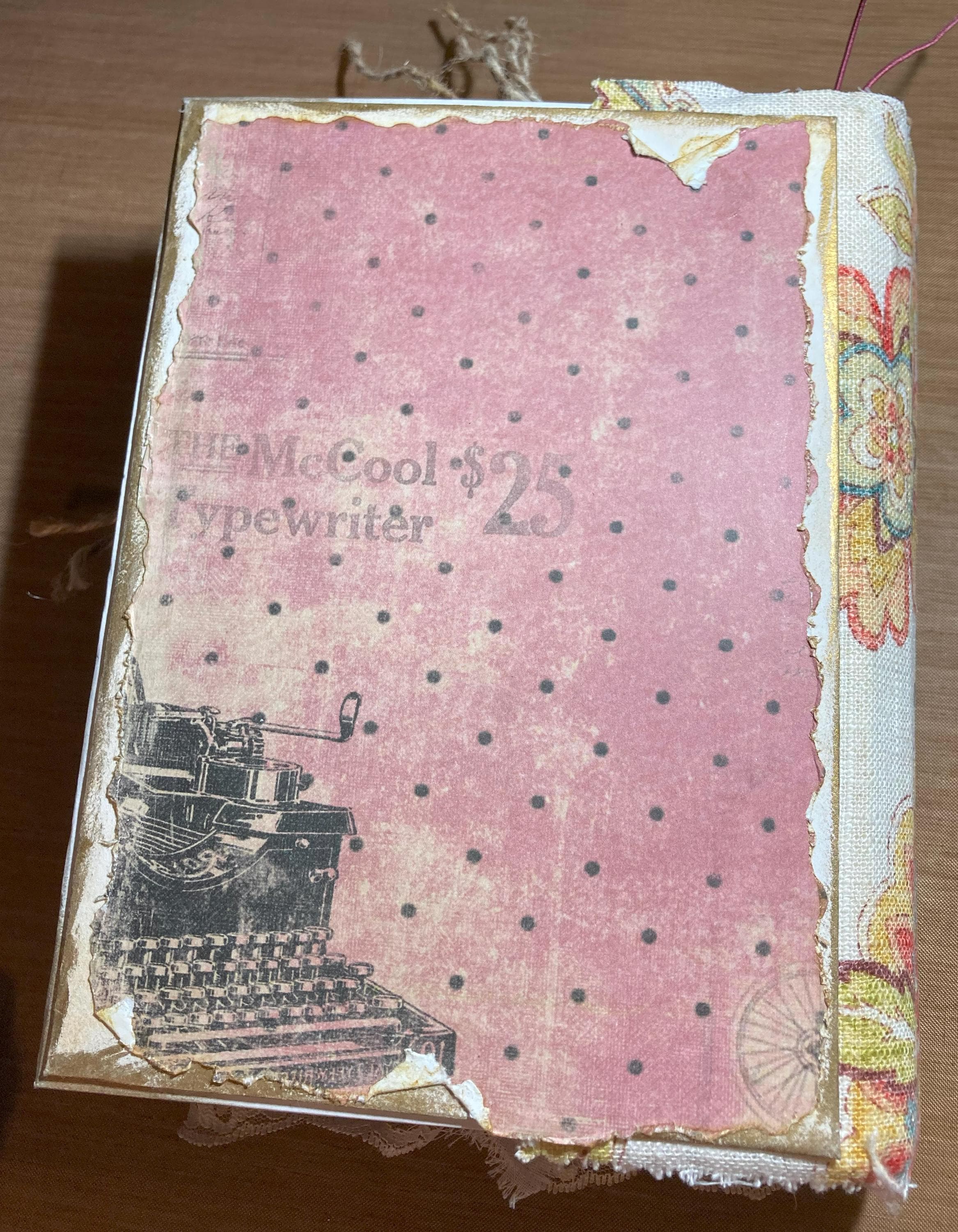 Vintage Inspired Scrapbook Journal, Romantic Floral Journal, Mini Album ...