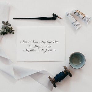 Custom Calligraphy Envelope Addressing | Bella Vista Style | Hand ...