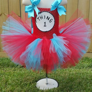 Thing 1- Cat in the Hat Inspired Tutu (newborn-size 14) - Etsy