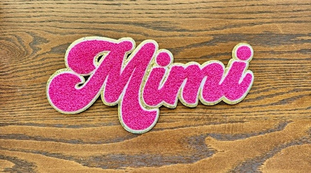 Mimi Iron on Chenille Patch - Mother's Day Make Your Own Shirt - Mimi ...