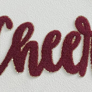 Cheer Iron on Chenille Patch - Cheerleading Chenille Patch - Cheer Mama ...