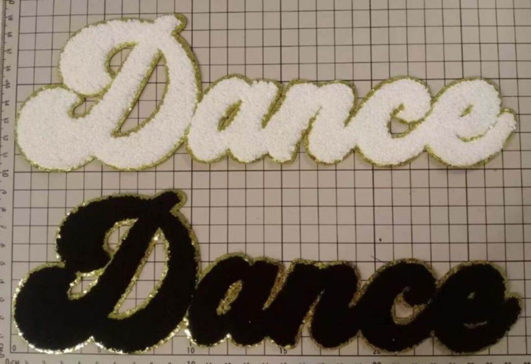 Dance Iron on Chenille Patch - Dance Team Chenille Patch - Dance Mama ...