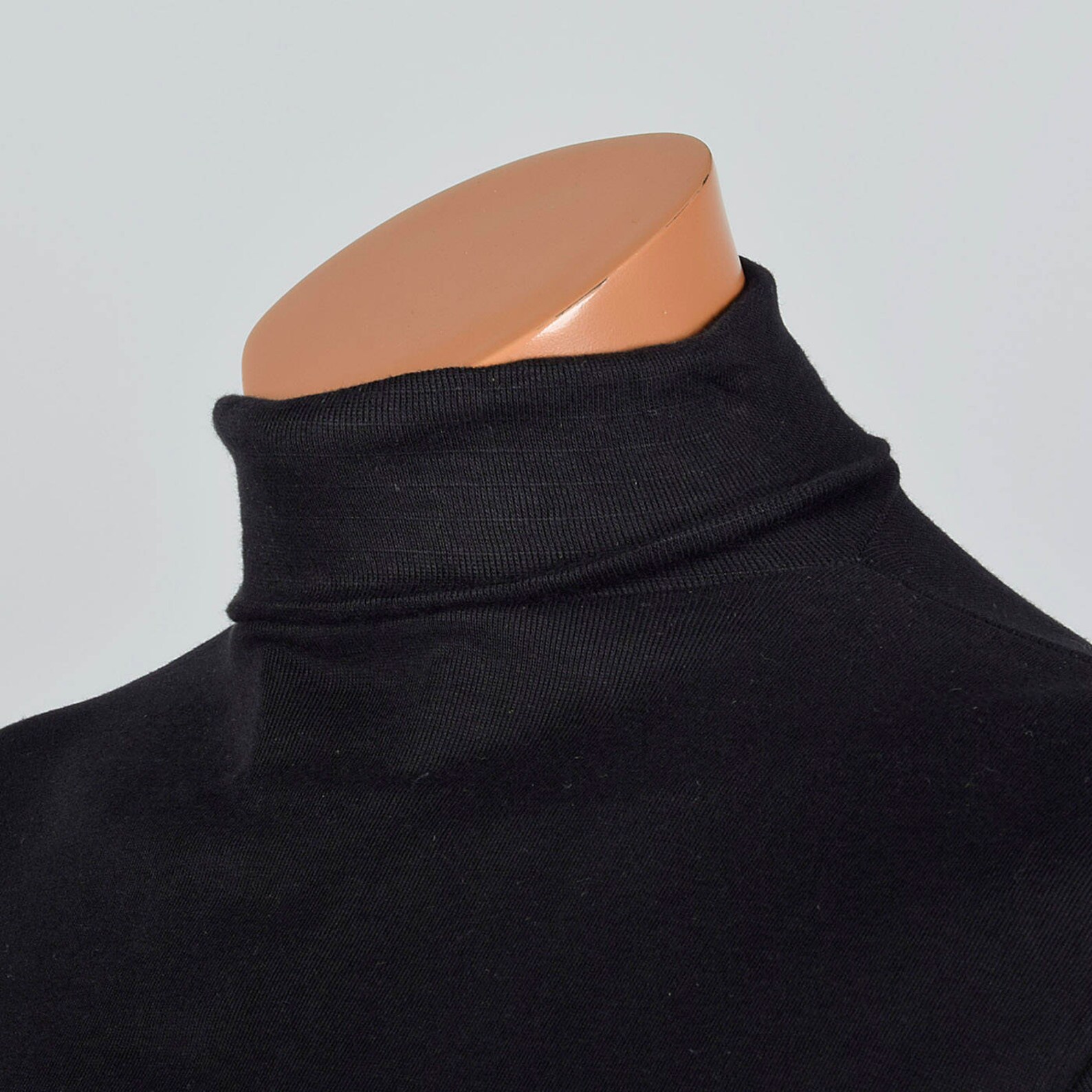 Small 1960s Mens Tight Black Turtleneck Loopwheel Knit Long - Etsy