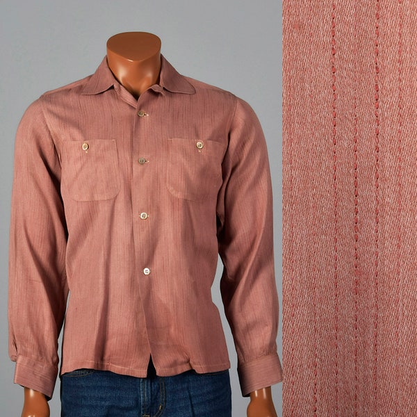 Mens Vintage Loop Collar Shirt - Etsy