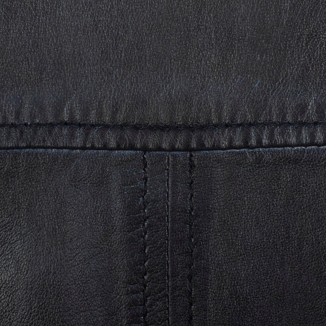 Medium Hugo Boss Leather Jacket Navy Cafe Racer Motorcycle | Etsy