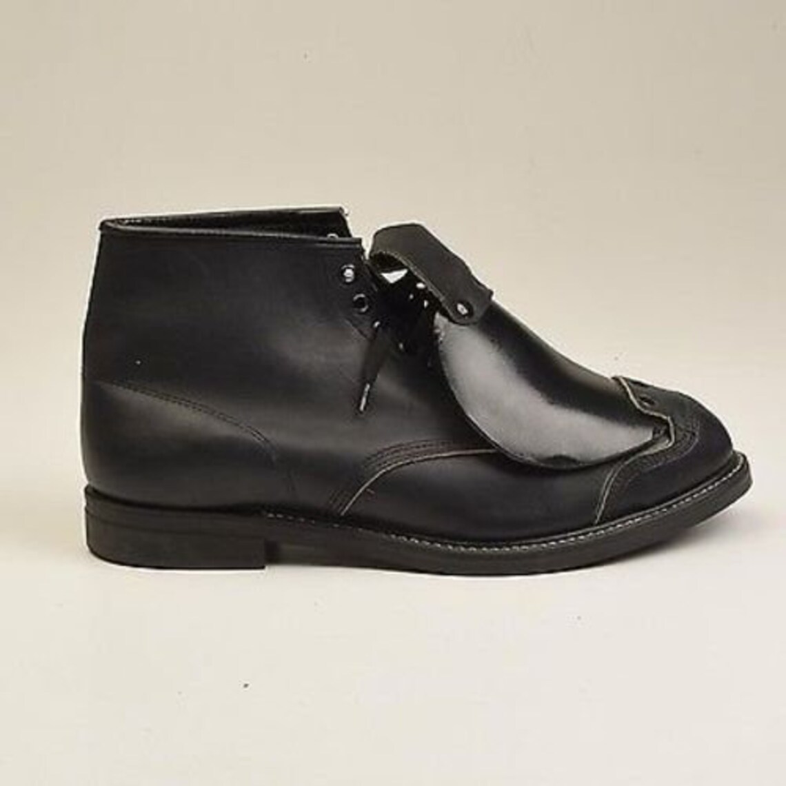 11 Deadstock Boots Safety Boots Hy Test Black Leather Boots Steel Toe ...