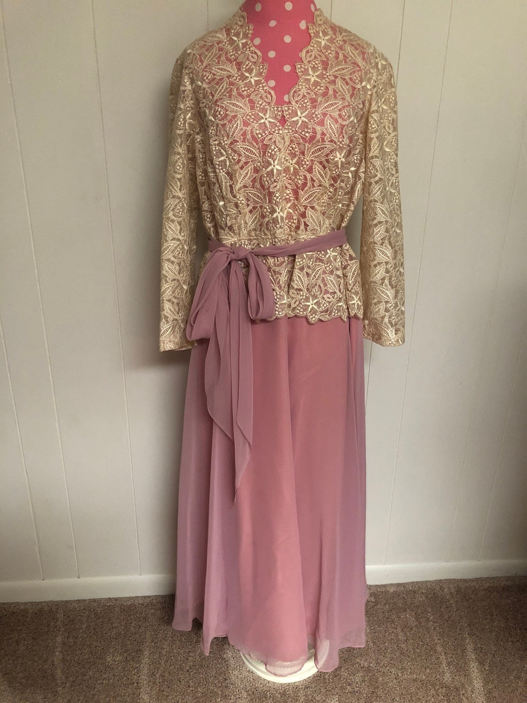 Vintage 1990s Mother of the Bride or Groom Pink Gown - Etsy