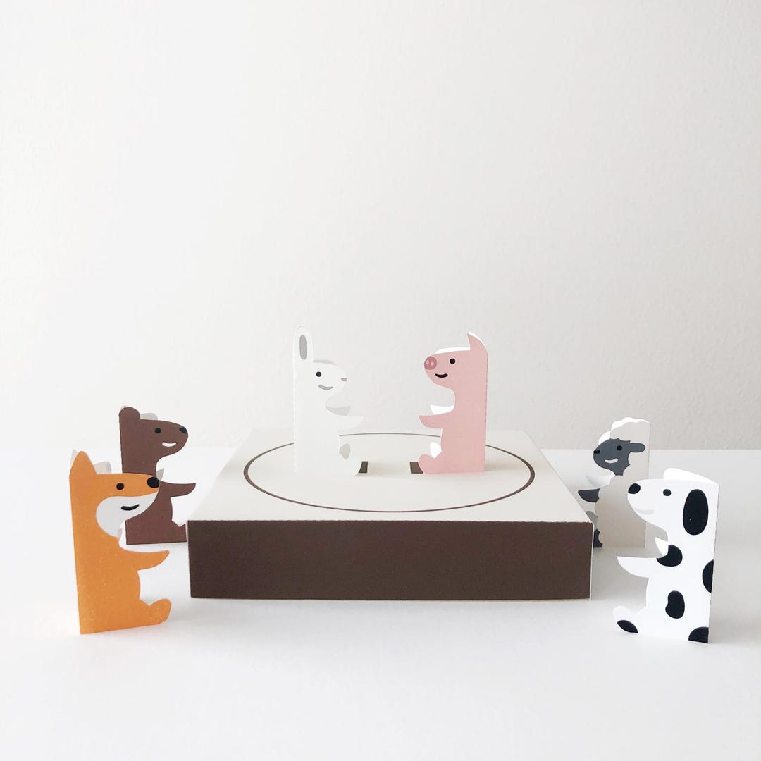 Animal Paper Sumo, Paper Craft Kit - Let's Craft at Home for Kids ...