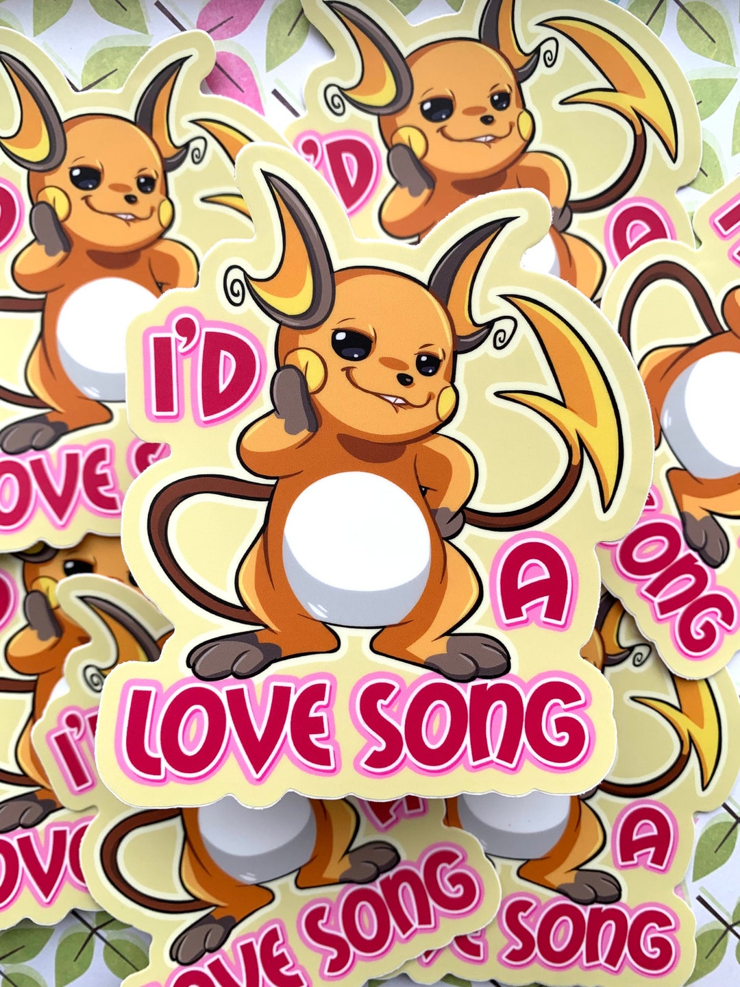 Raichu Love Song 5 Vinyl Sticker - Etsy