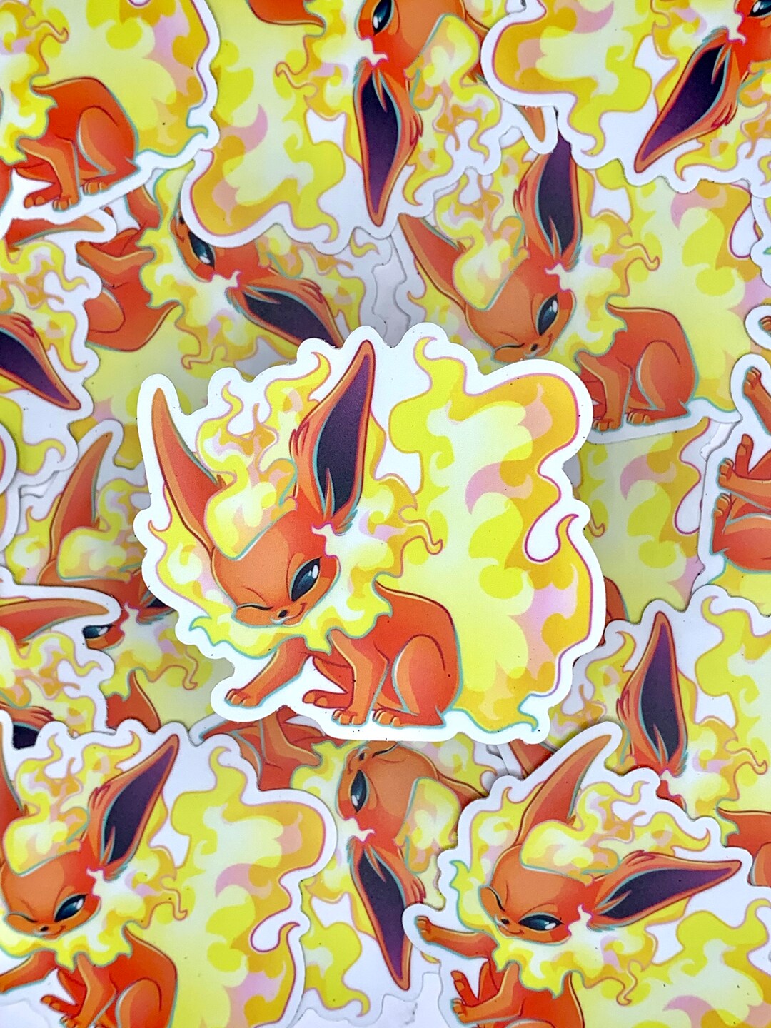 Littlest Flareon 2” Vinyl Sticker - Etsy