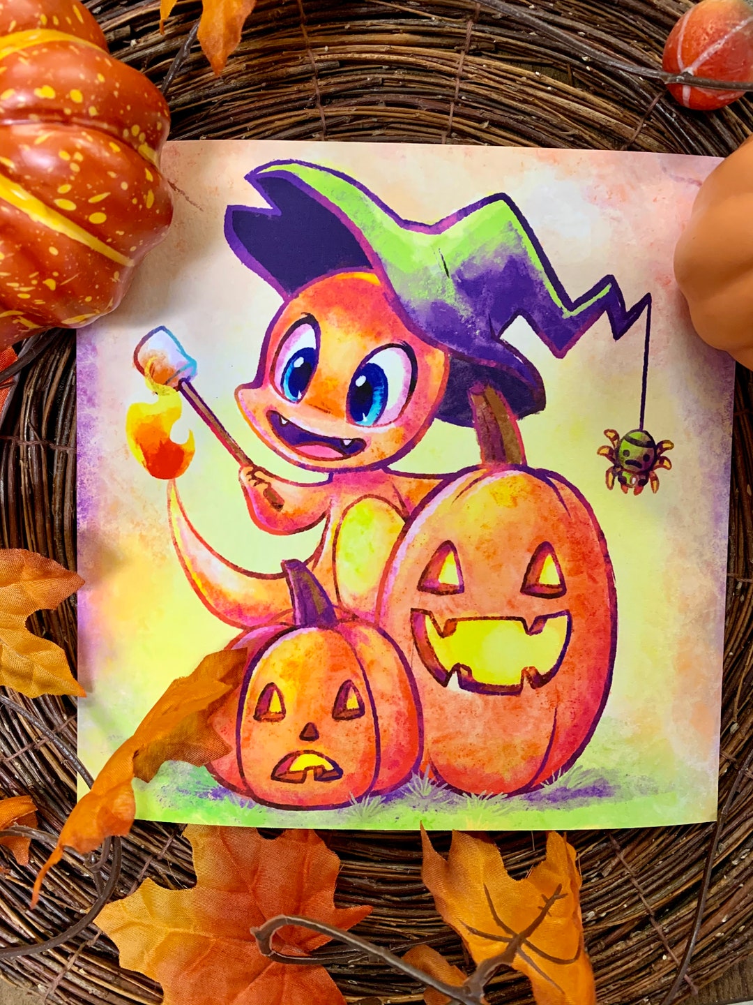 Fall Char Fine Art Print 8x8 - Etsy